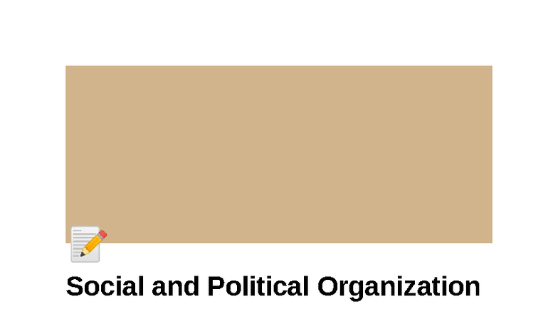 Social and Political Organization: Types of Power Structures - Studocu