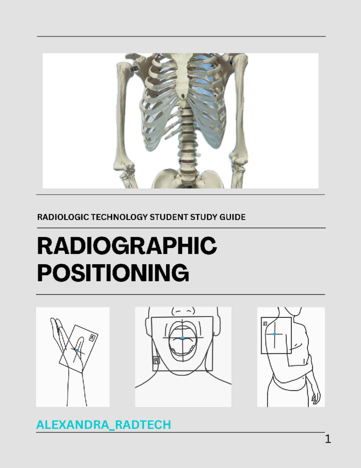 RADTECH 1: Radiographic Positioning Study Guide - Studocu