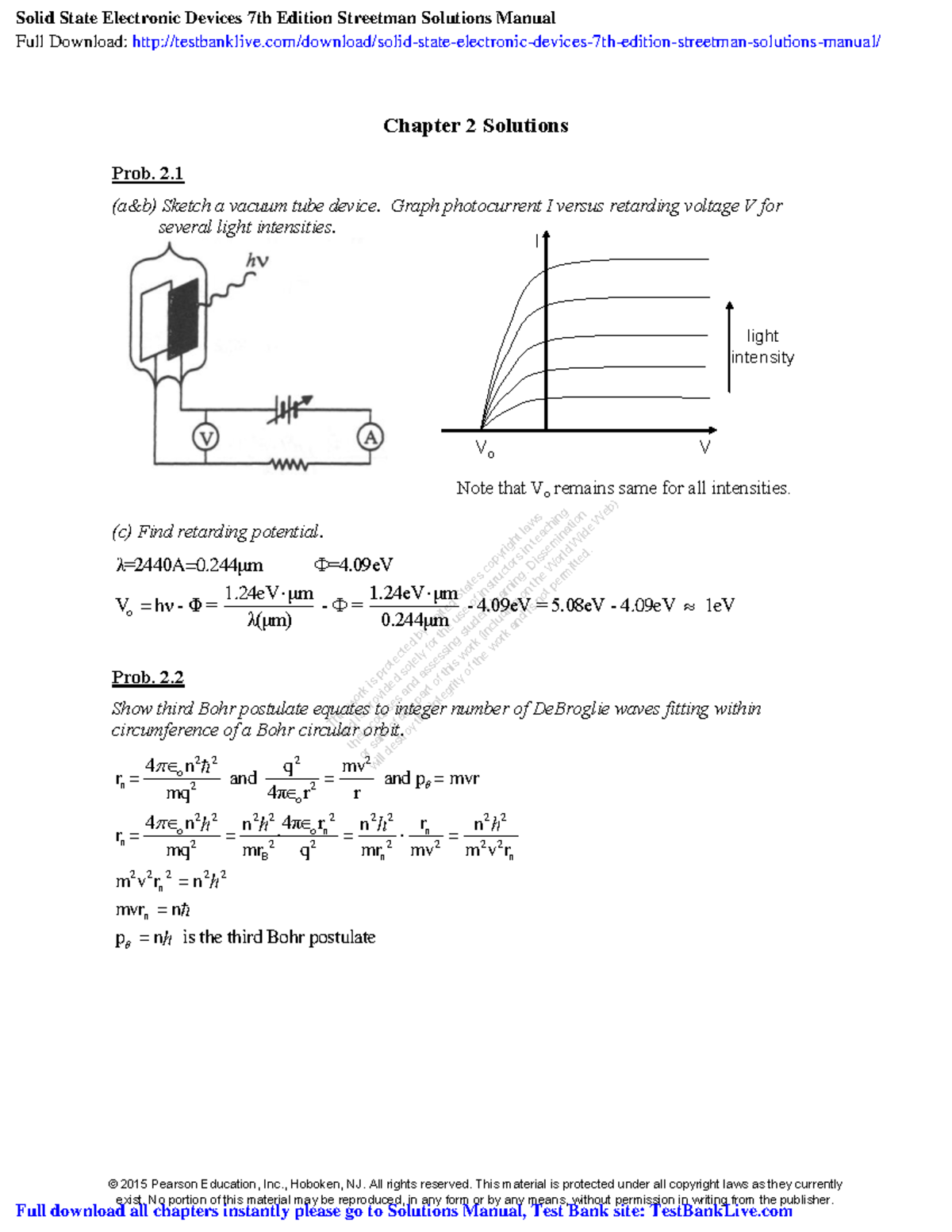 Solid State Electronic Devices 7th Ed. Ch. 2 Solutions Manual - Studocu