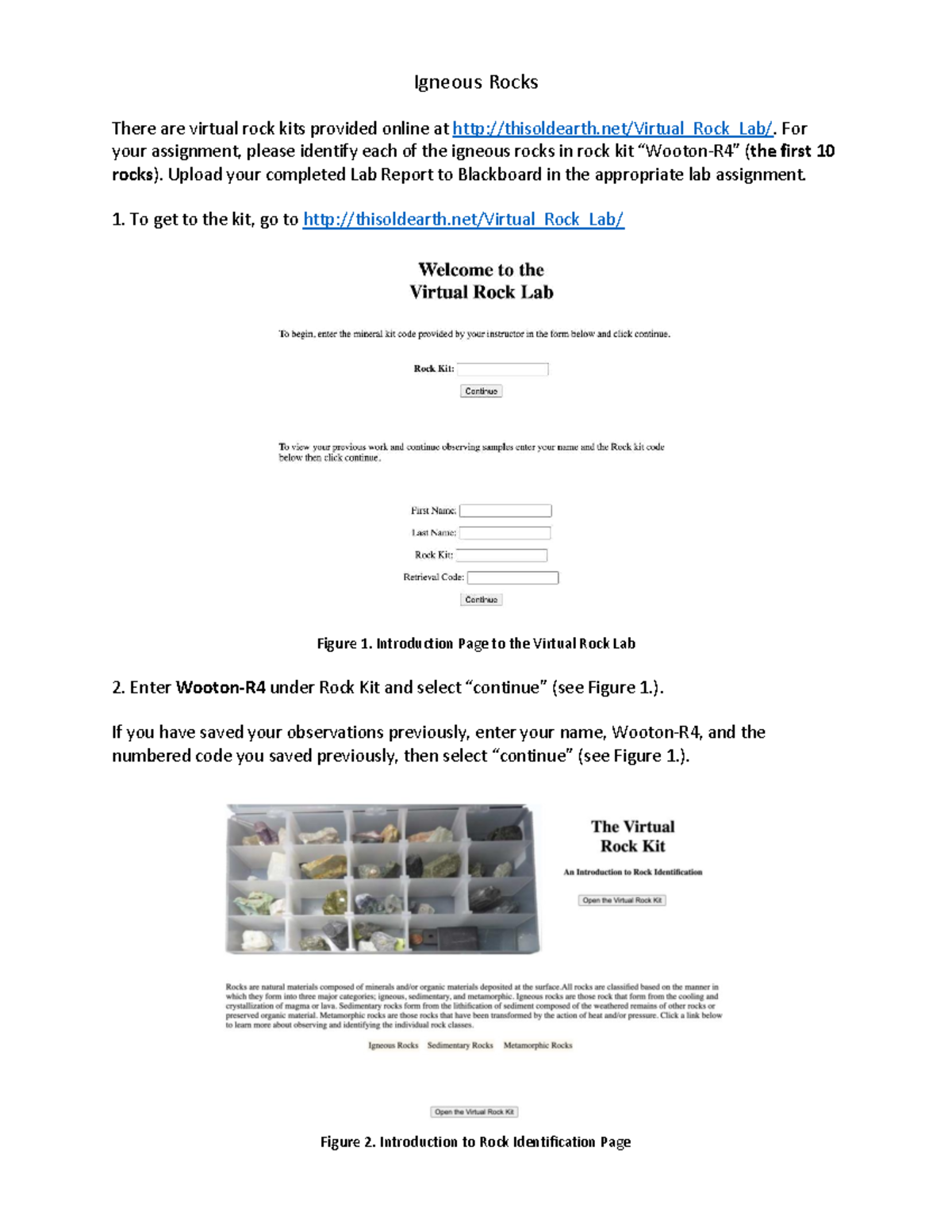 Igneous Rocks Lab Report F23: Identification of Rock Samples - Studocu