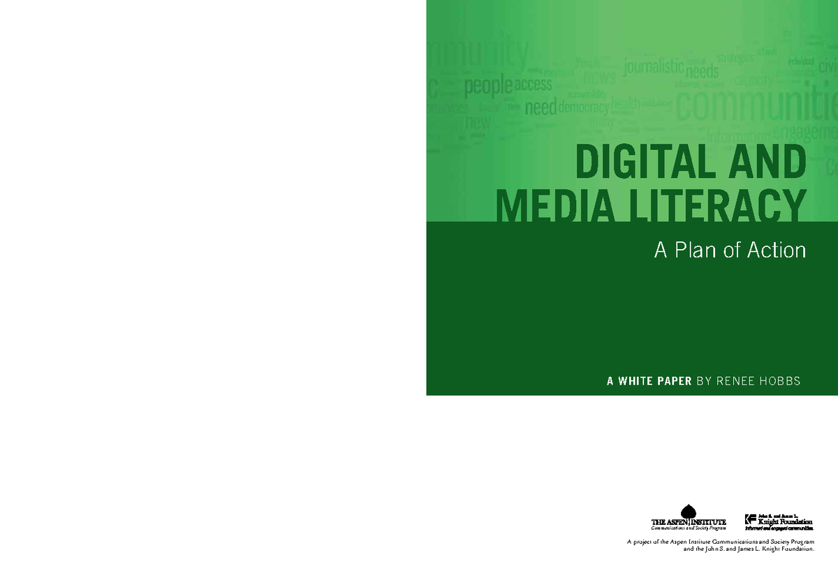 ED523244 - Digital and Media Literacy: A Comprehensive Action Plan ...