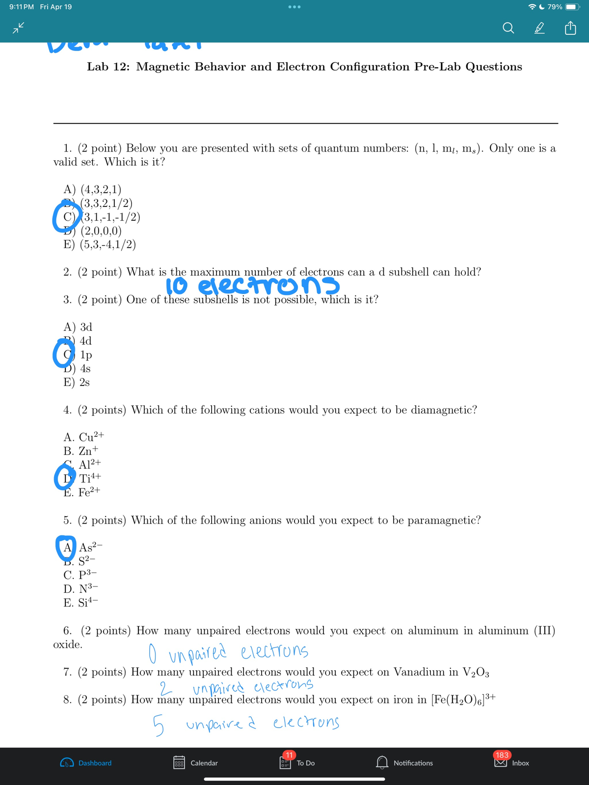 Lab 12: Investigation of Magnetic Susceptibility and Electron ...