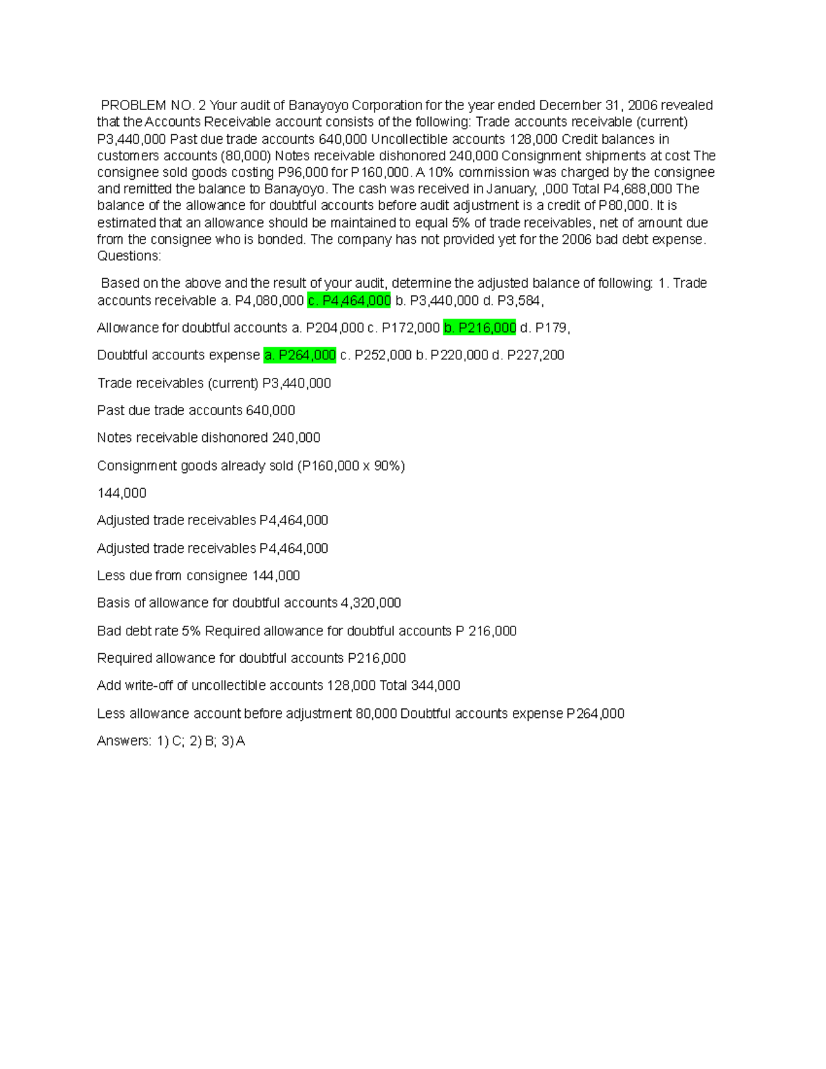 Aud ar answer - Lecture notes 3-4 - - Studocu