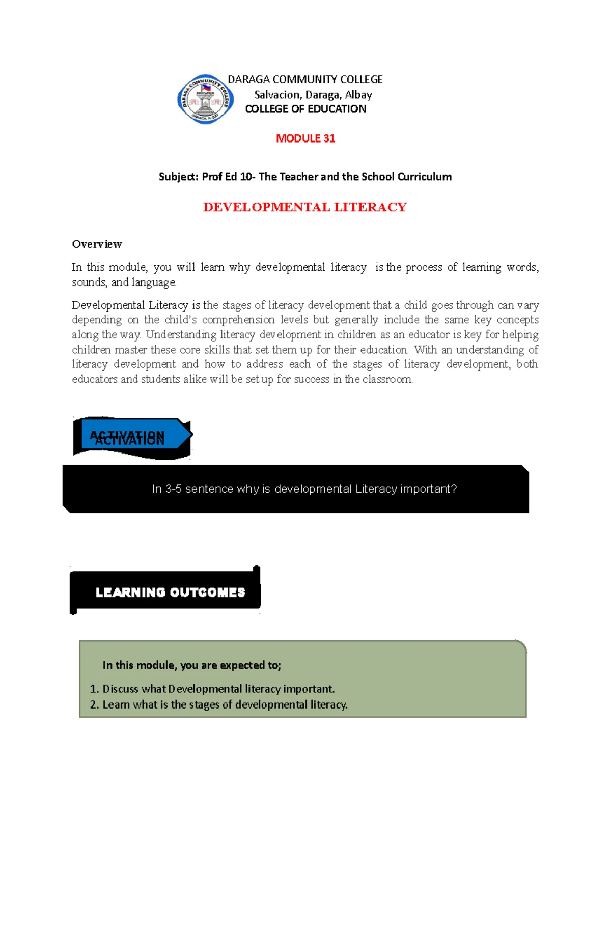 Rubric for the Role Play - Rubric for the Role Play Criteria 4 3 2 1 Score Achievement of ...