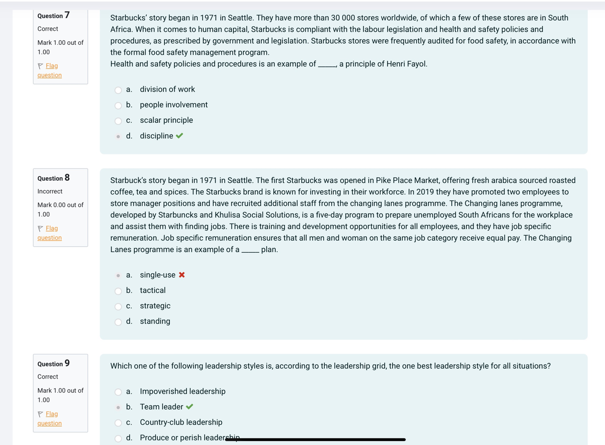 Assessment 7 Attempt review (page 3 of 7) - Question 7 story began in ...