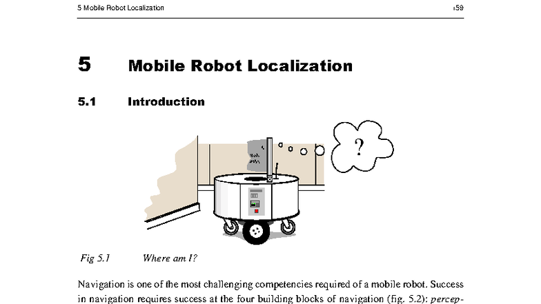 5 Mobile Robot Localization: Advances and Methodologies in AMRobots 5 - Studocu
