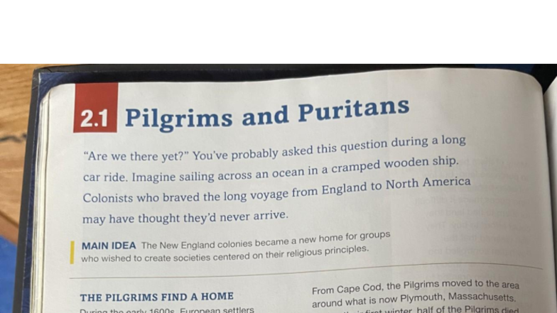 2.1 Pilgrims and Puritans: Week 4 Textbook Reading (2025) - Studocu