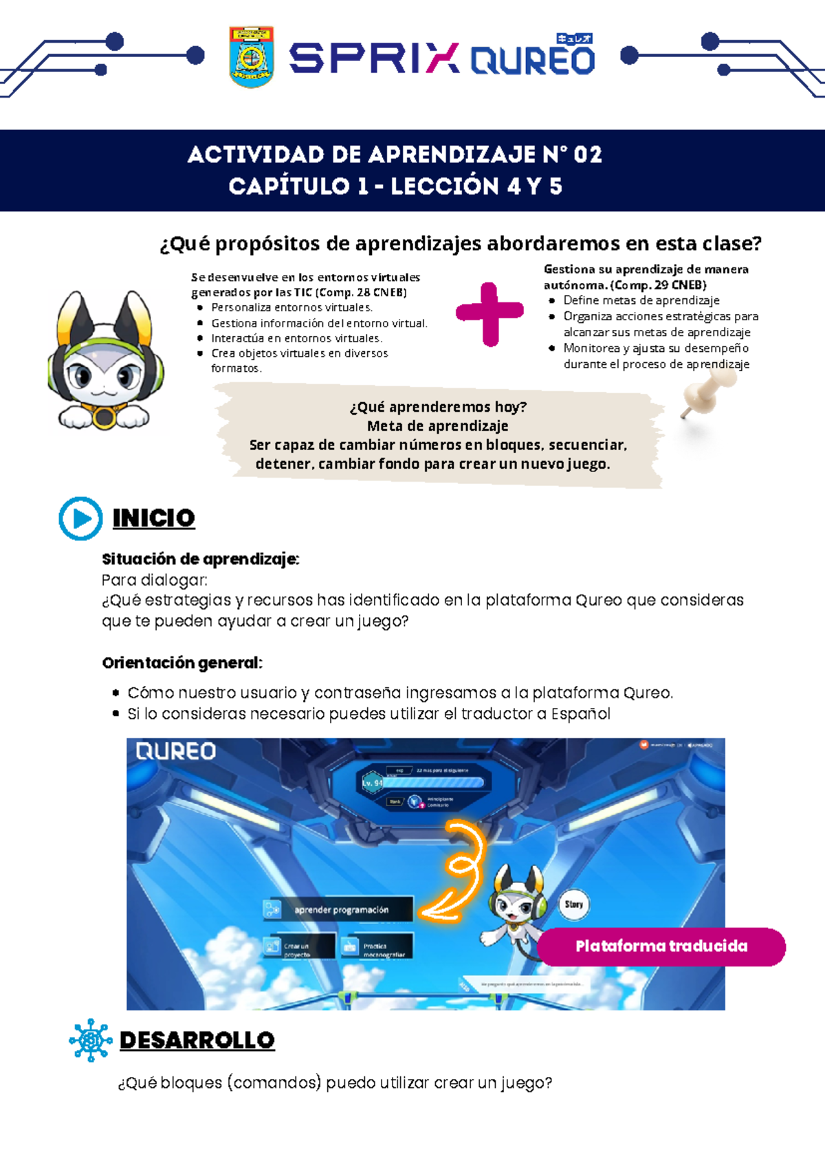 Programa Qureo Innova Clase 3: Aprendizaje en Entornos Virtuales - Studocu