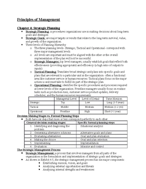 C483 Study Guide Final - C483 Principles of Management STRATEGIC ...