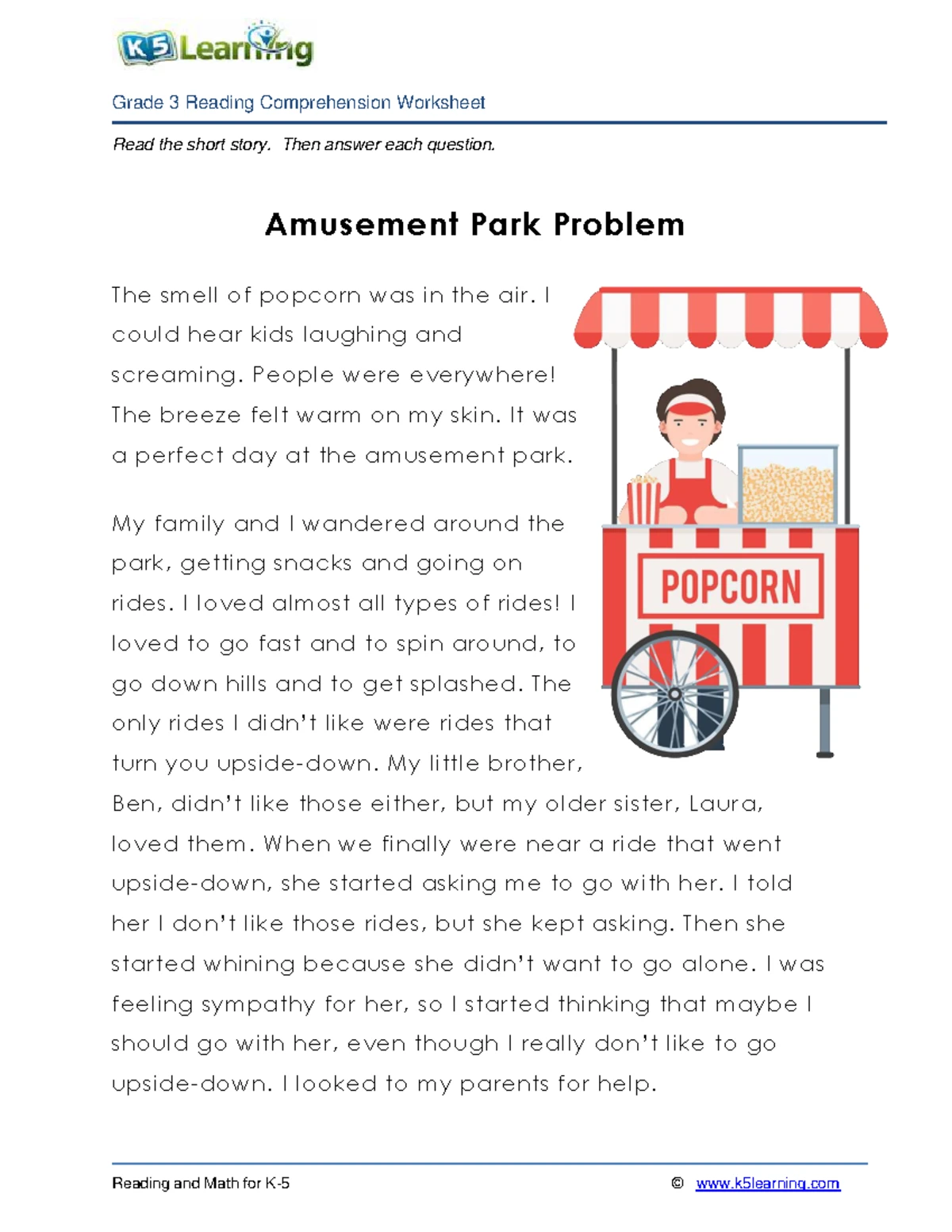 3rd Grade Reading Comprehension: "The Solver" Story & Questions - Studocu