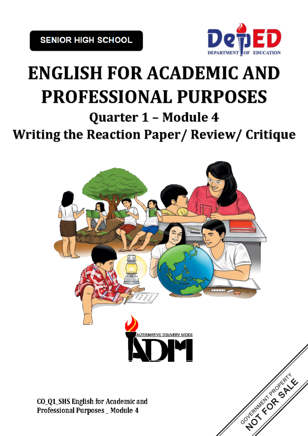 EAPP Q1 - Module 4: Writing a Reaction Paper, Review & Critique Guide ...