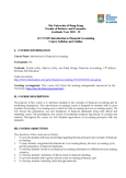 Introduction to Financial Accounting - ACCT1101 - HKU - Studocu