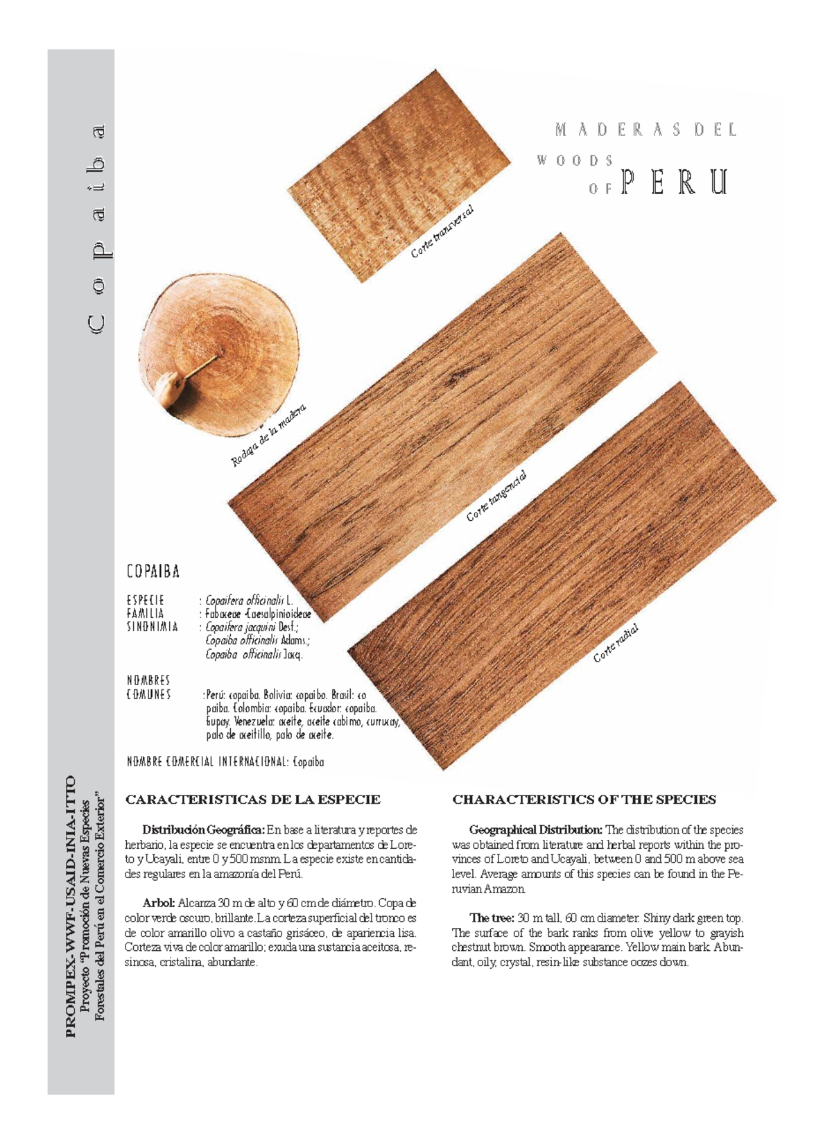 Maderas del Copaiba en Perú: Características y Distribución - Studocu