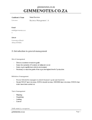 Chapter 11 Business Studies Grade 12 Notes ON Quality OF Performance ...