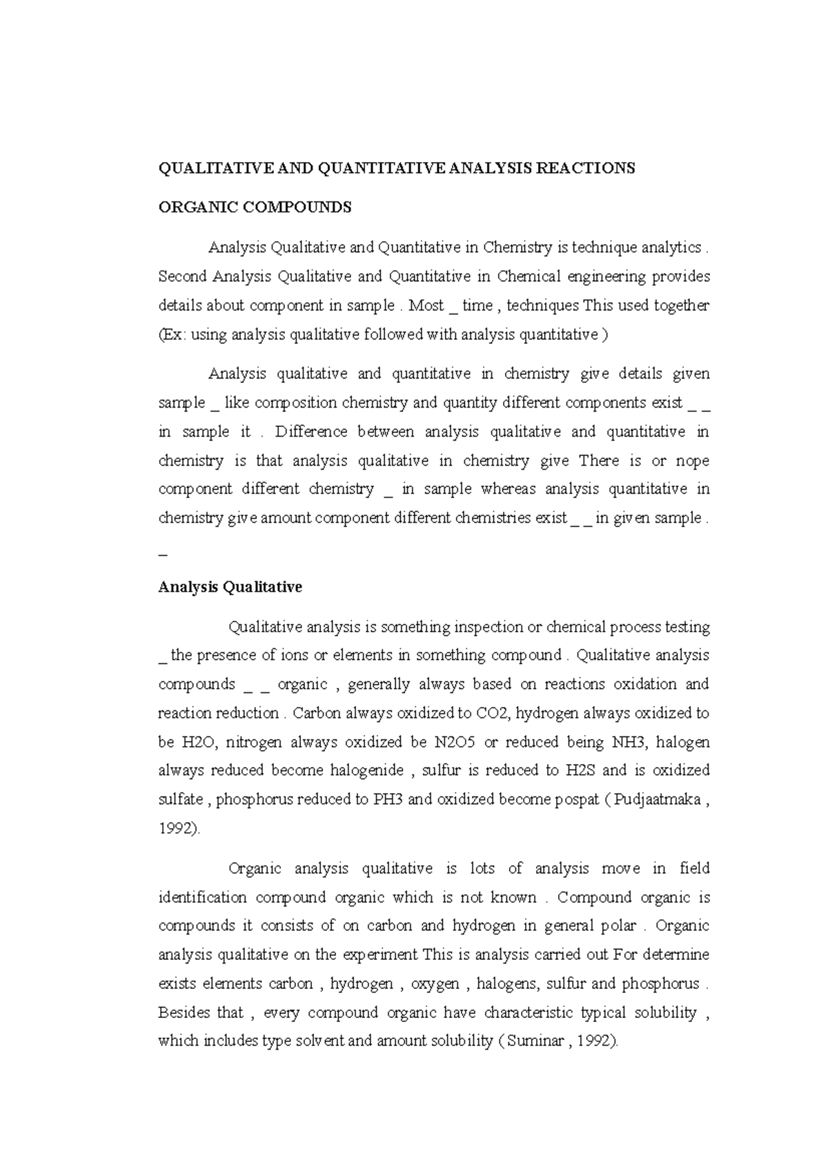 Reaction nitroprusside - QUALITATIVE AND QUANTITATIVE ANALYSIS ...
