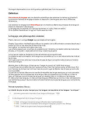 Stampa - Premier semestre - SOCIÉTÉ I. L’ORIGINE DU LANGAGE ET DES ...