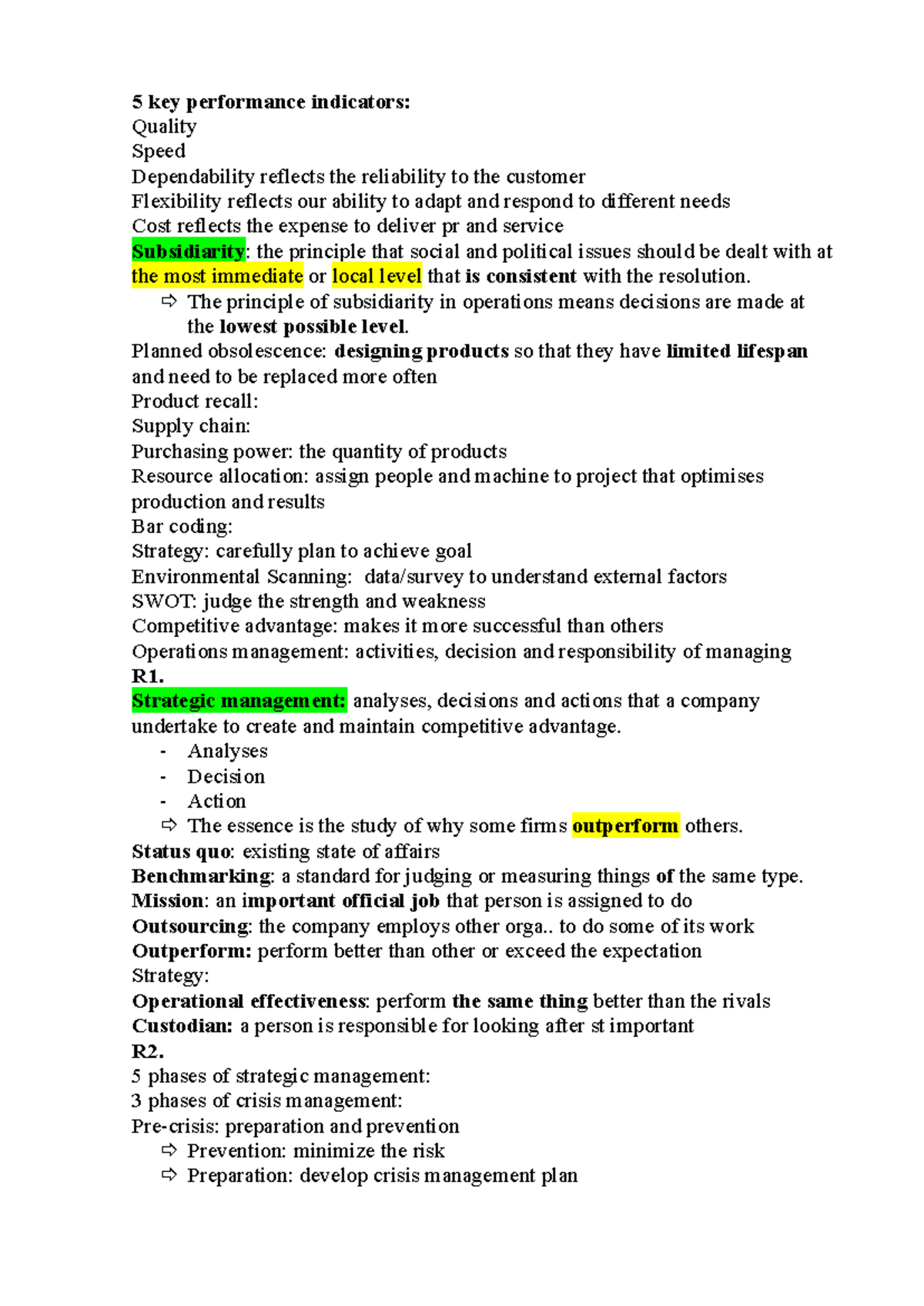 5 Key Performance Indicators in Operations Management: R1 & R2 Insights ...