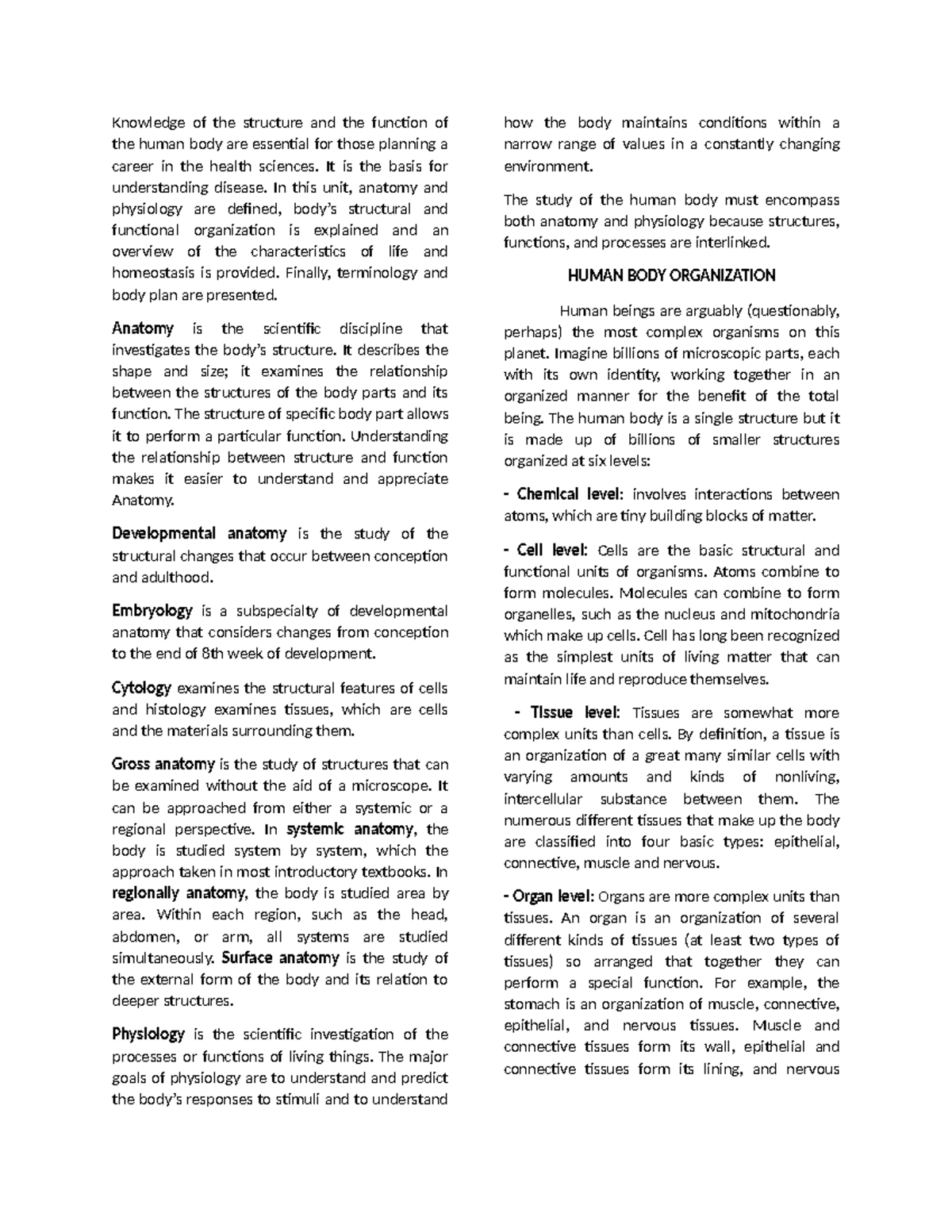 APC Nursing: Understanding Human Body Structure & Function Essentials ...