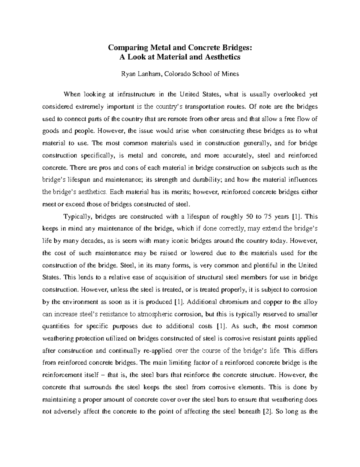 Comparing Metal and Concrete Bridges: Material & Aesthetic Analysis ...