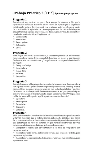 Int al Der TP2 100% - Trabajo practico sobre módulo 2 - Trabajo Pr·ctico 2 [TP2] 5 puntos por ...