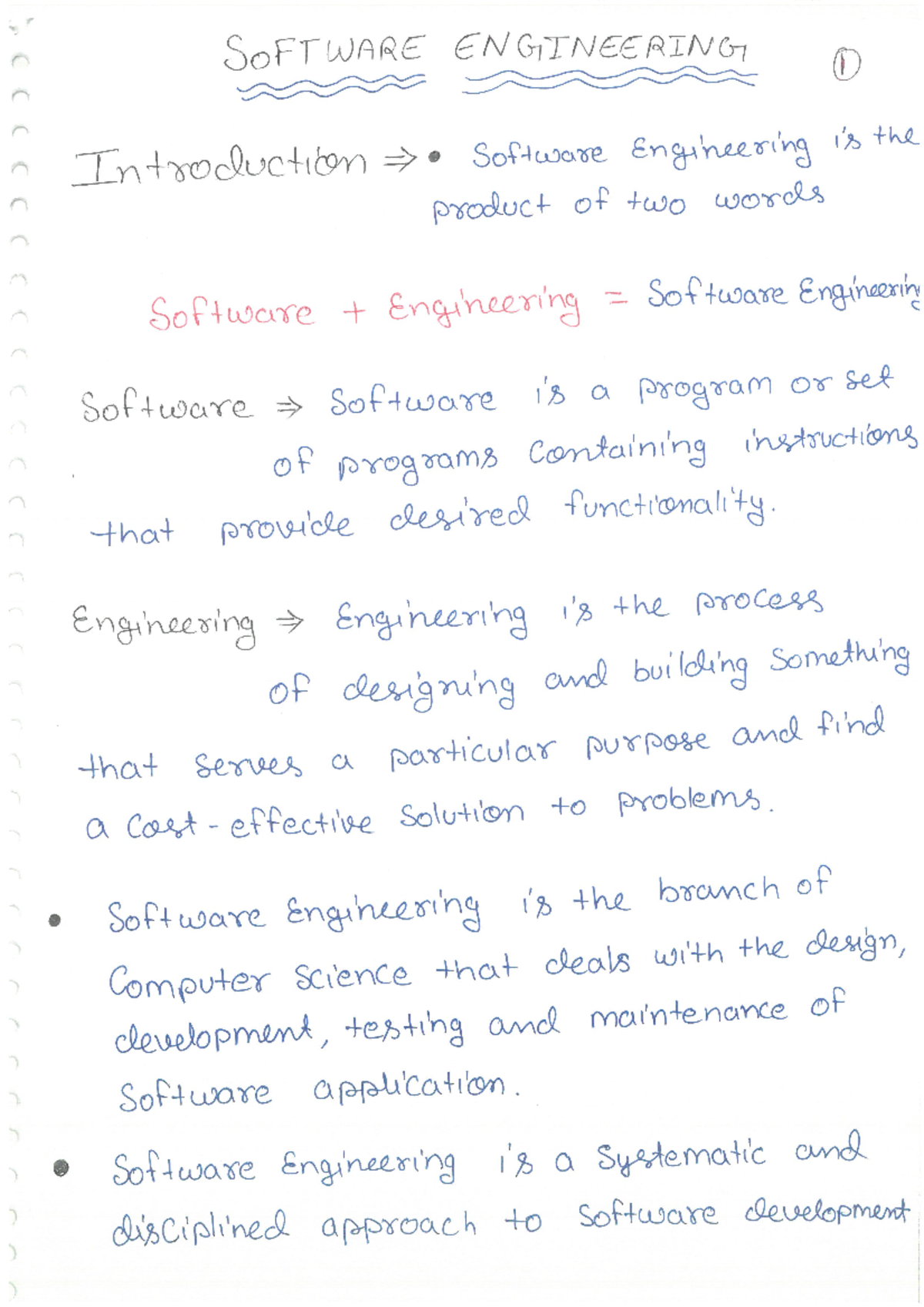 Software Engineering CSE Notes: Key Concepts and Principles - Studocu