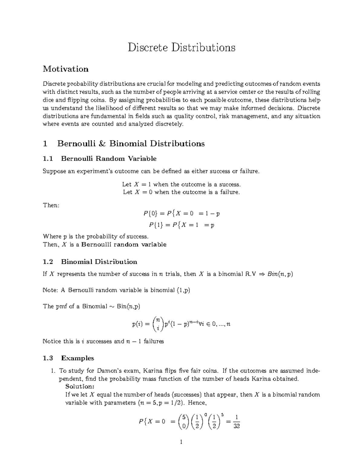 Discrete Probability Distributions: A Comprehensive Overview (STAT 101 ...