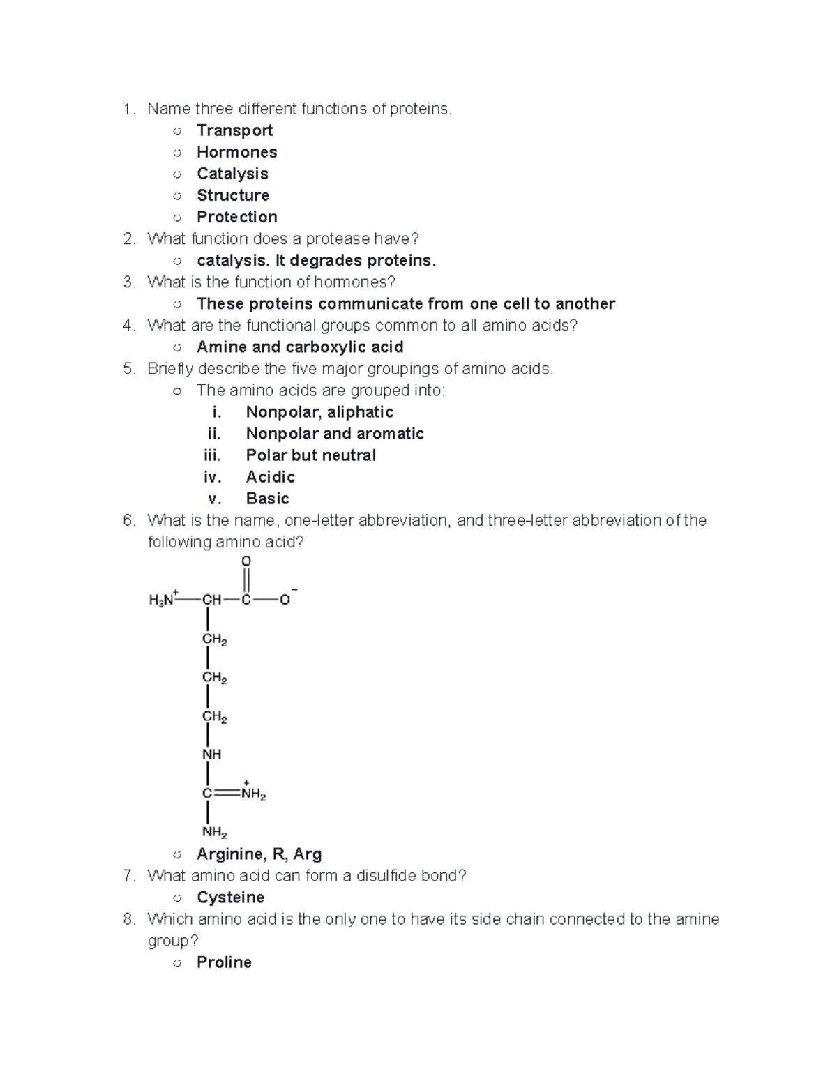 Module 3 Problem Set: Functions and Structures of Proteins - Studocu