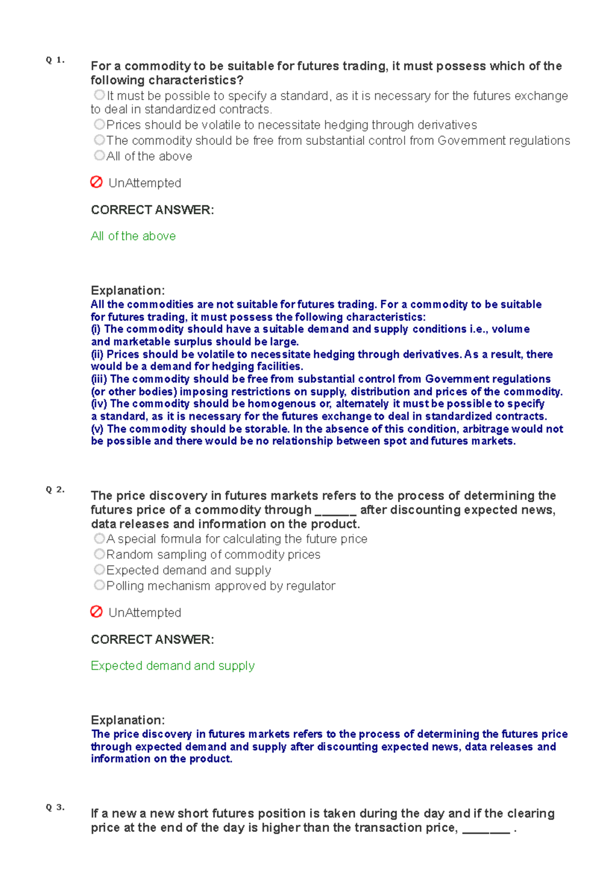 Futures Trading Characteristics and Price Discovery - FIN 101 - Studocu