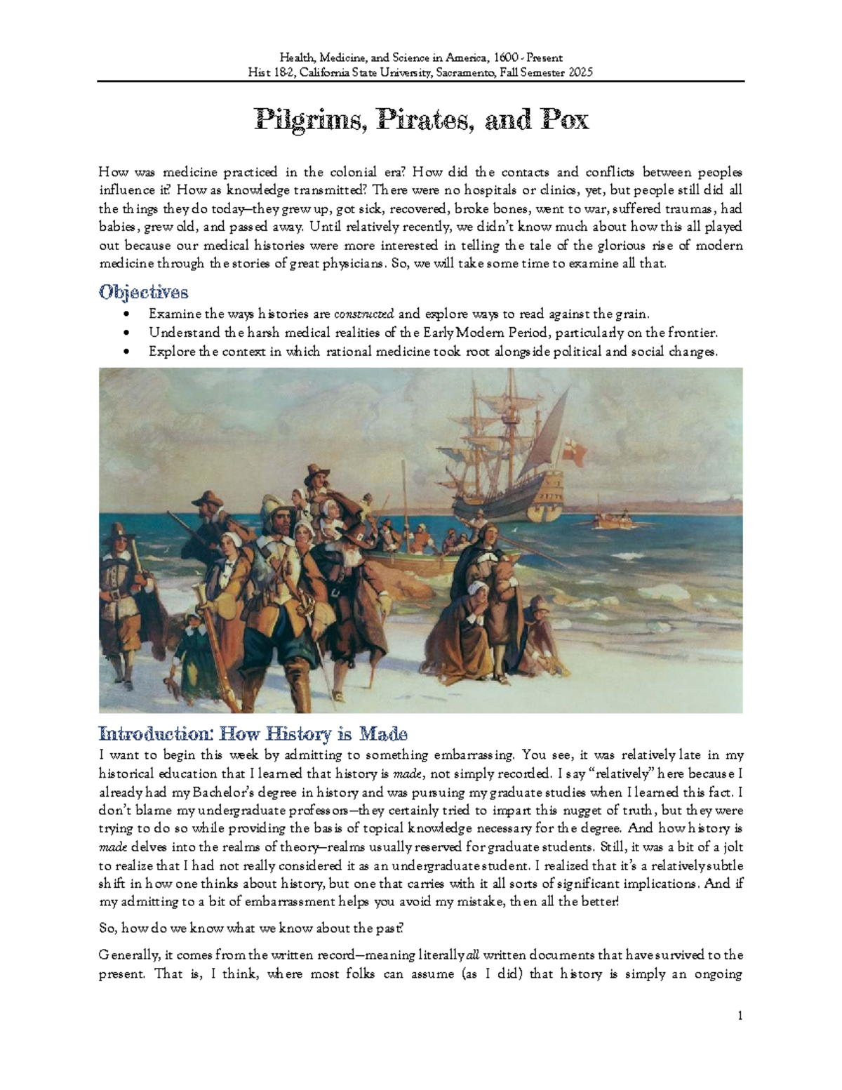 Pilgrims, Pirates, and Pox: Medical Practices in Colonial America ...