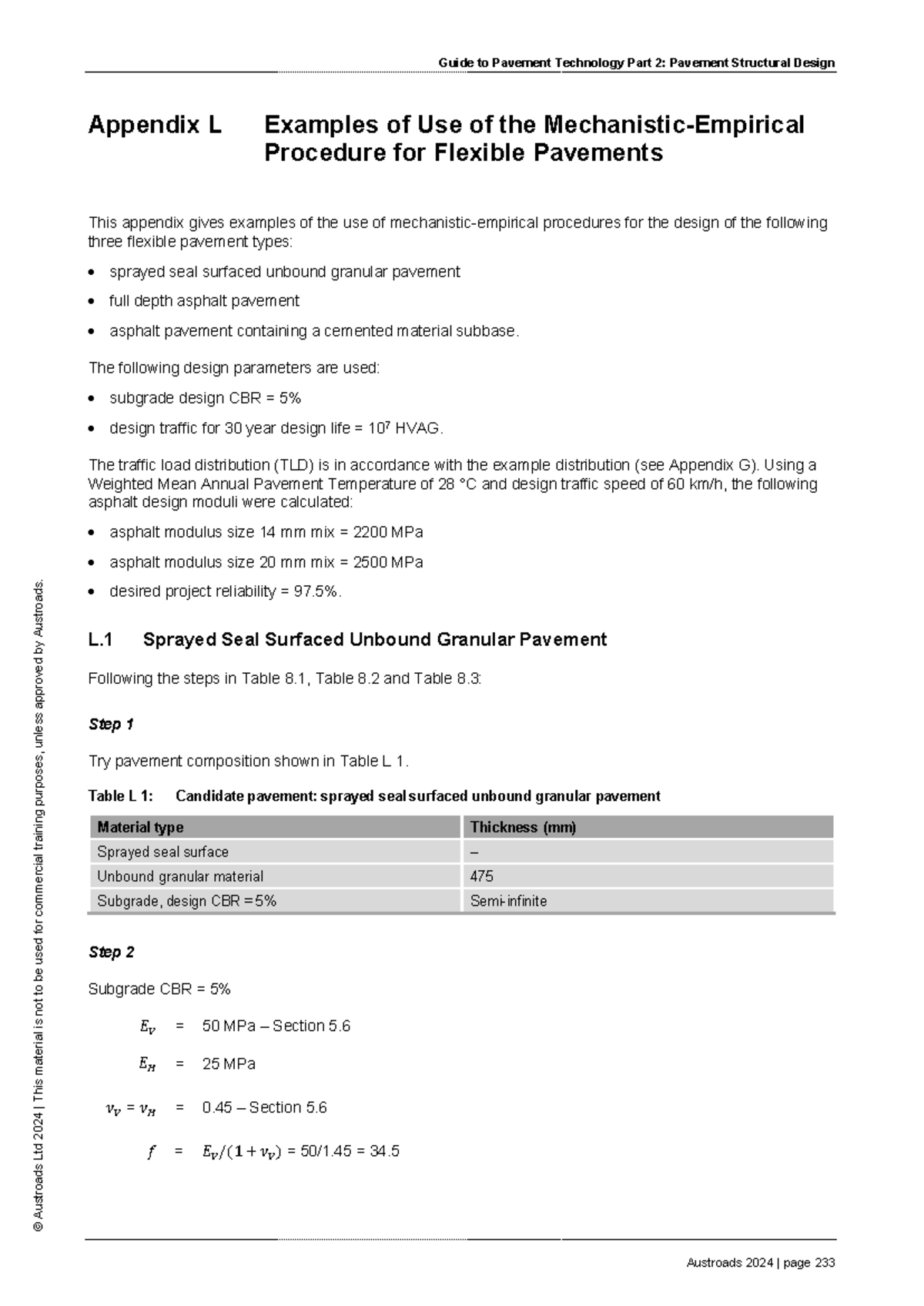 Appendix L: Examples of Flexible Pavement Structural Design - Studocu