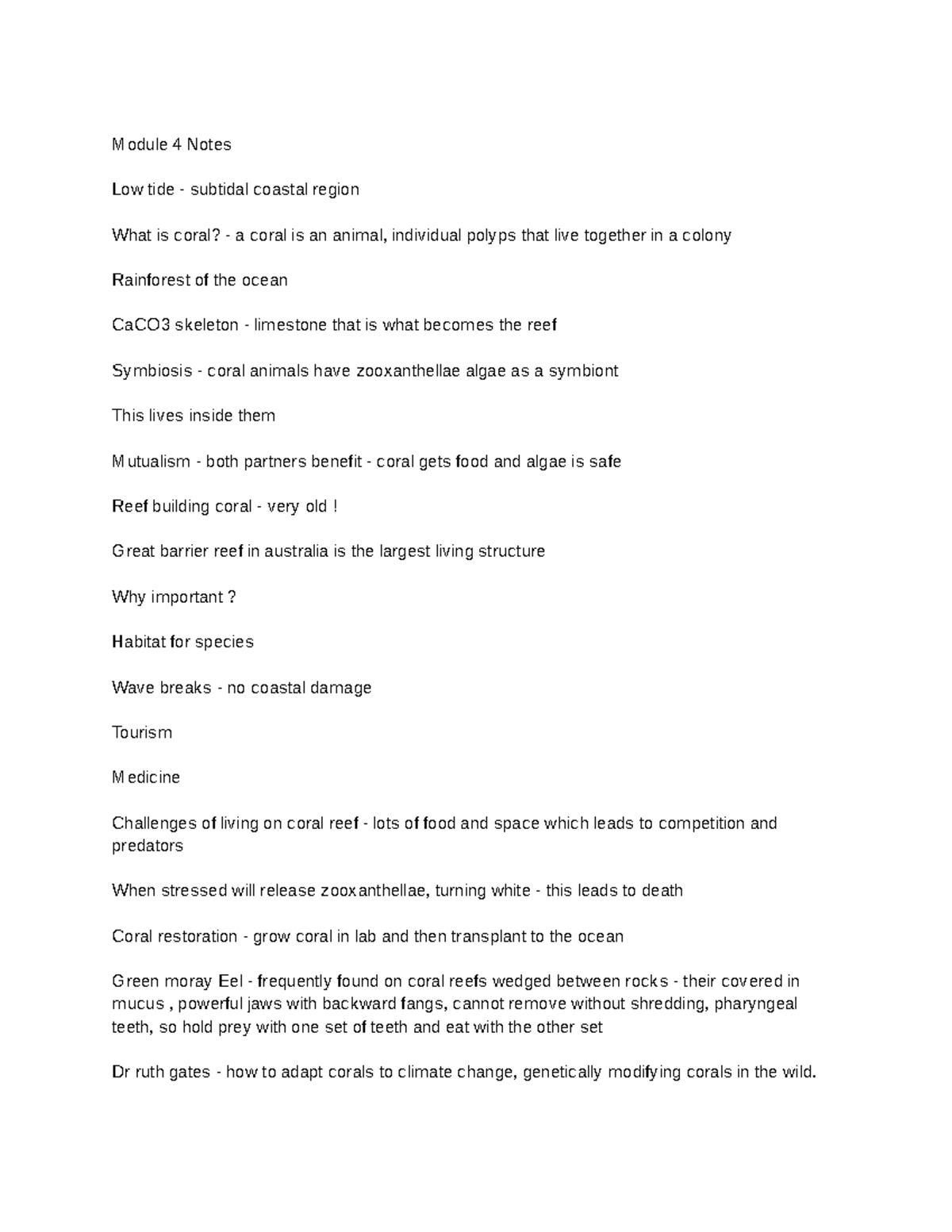 Marine biology module 4 notes - Google Docs - Deprecated API usage: The ...