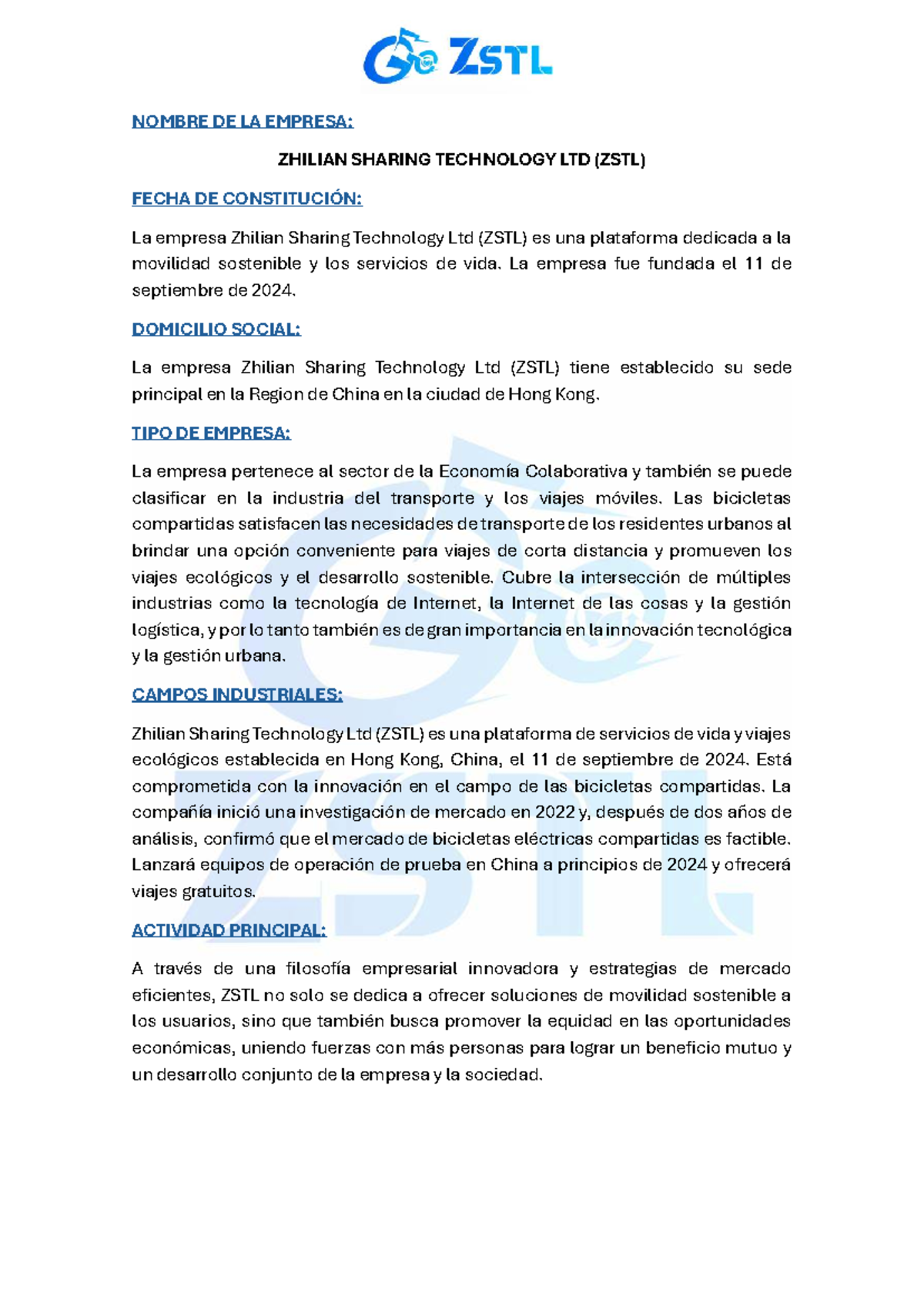 Análisis y Progreso de Zhilian Sharing Technology LTD (ZSTL) en 2024 ...