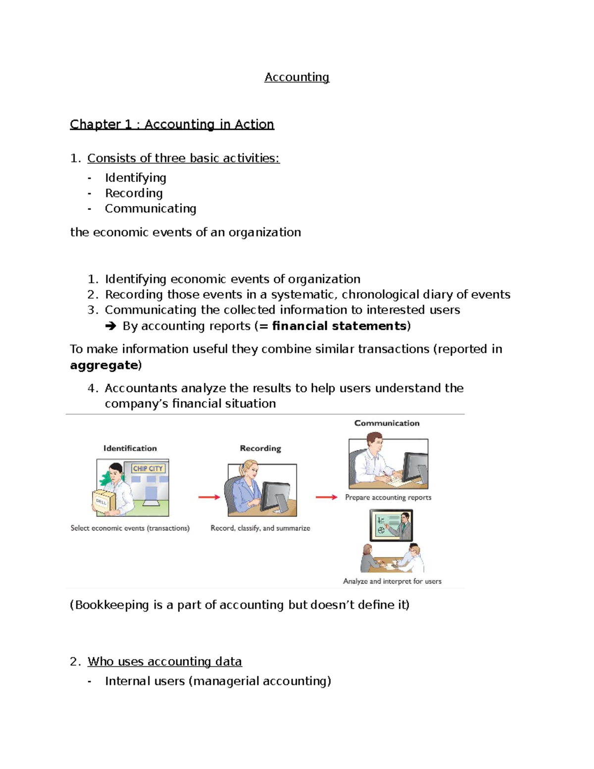 ACC 101: Chapter 1 - Accounting in Action Overview and Key Concepts ...