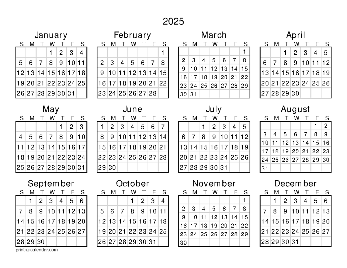2025 Academic Year Calendar Overview - CALENDAR PDF - Studocu