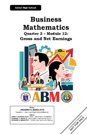 Business Math Quarter 3 - BUSINESS MATHEMATICS Quarter 3- Module 1 ...