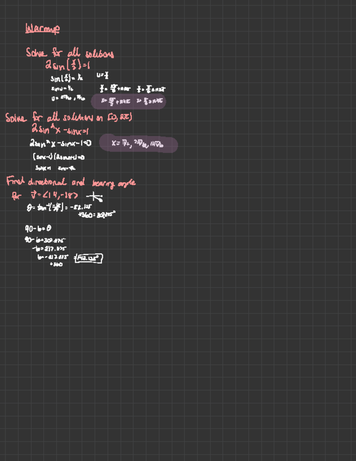 Modeling Motion: Comprehensive Notes on Trigonometric Solutions - Studocu