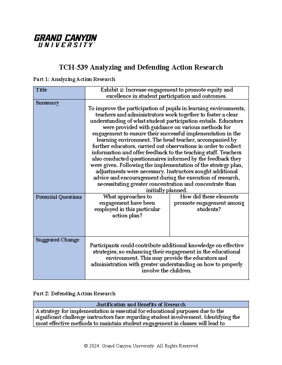 TCH-539 Topic 5: Enhancing Student Engagement through Action Research - Studocu