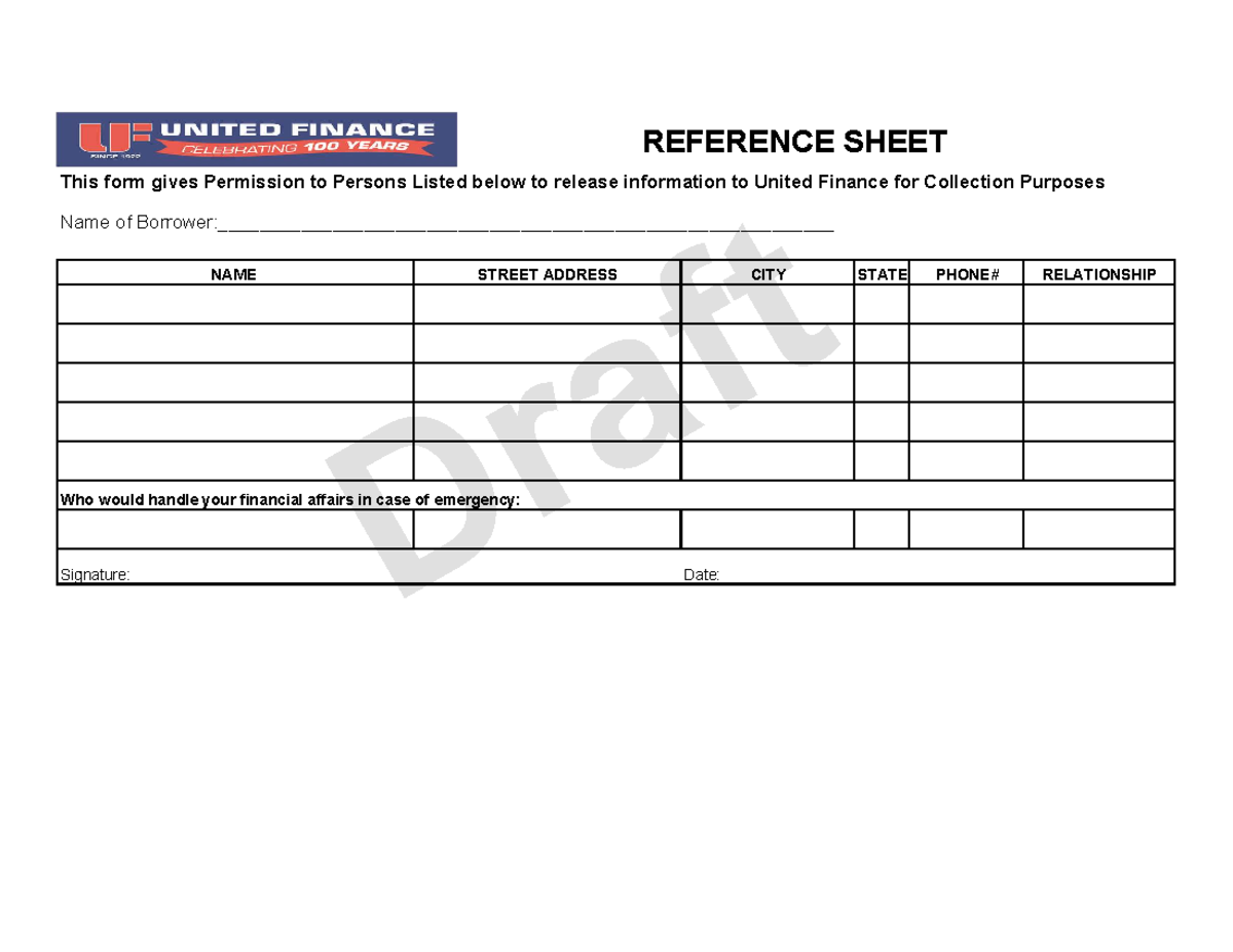 Reference Sheet Co - Borrower Lightico - ENTRP 3823 - This form gives ...