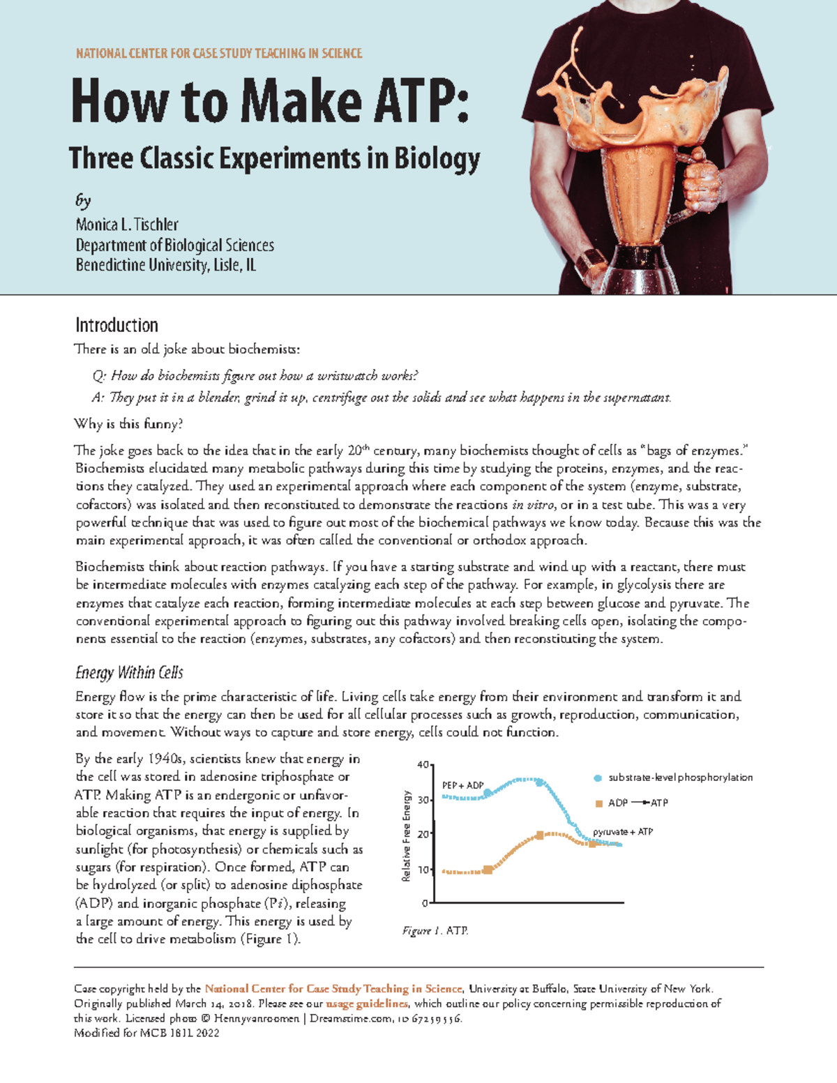 Case Study- Classic Experiments ion ATP synthesis - Case copyright held ...