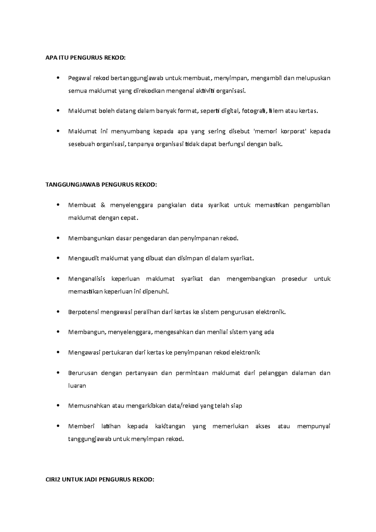 What is Record Management Officer and Their Job Scope - Information ...