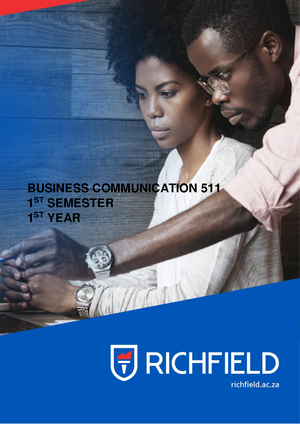 Training Development 511 guide - i TRAINING AND DEVELOPMENT 511 Year 1 ...