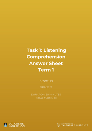 [Solved] Hobaneng ha batho ba ngola dithothokiso - Sesotho - First ...