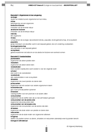 Biologie hoofdstuk 2 - Hoofdstuk 2: Voeding en Vertering Basisstof 1 ...