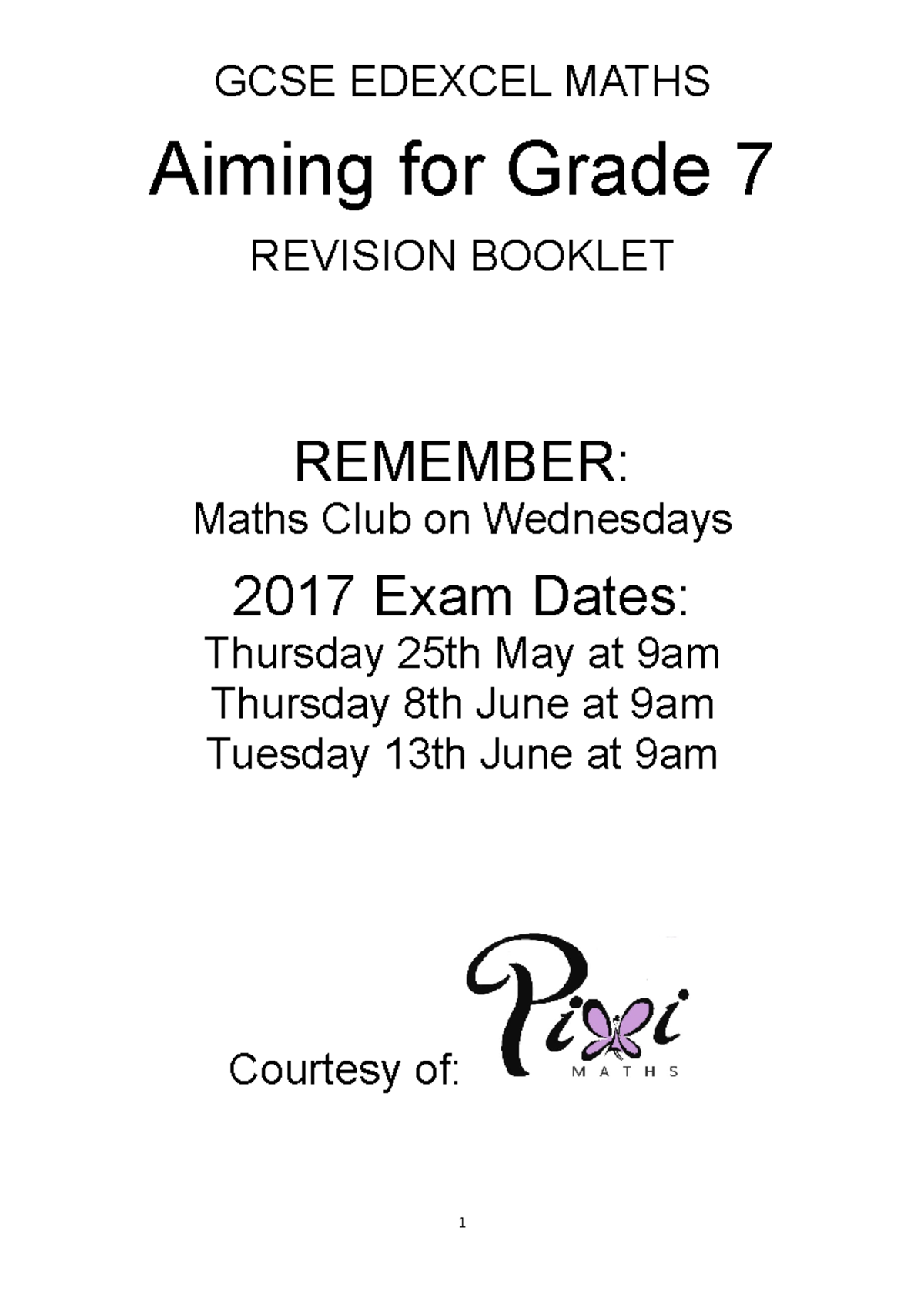 GCSE Edexcel Maths Revision Guide: Aiming for Grade 7 - Studocu