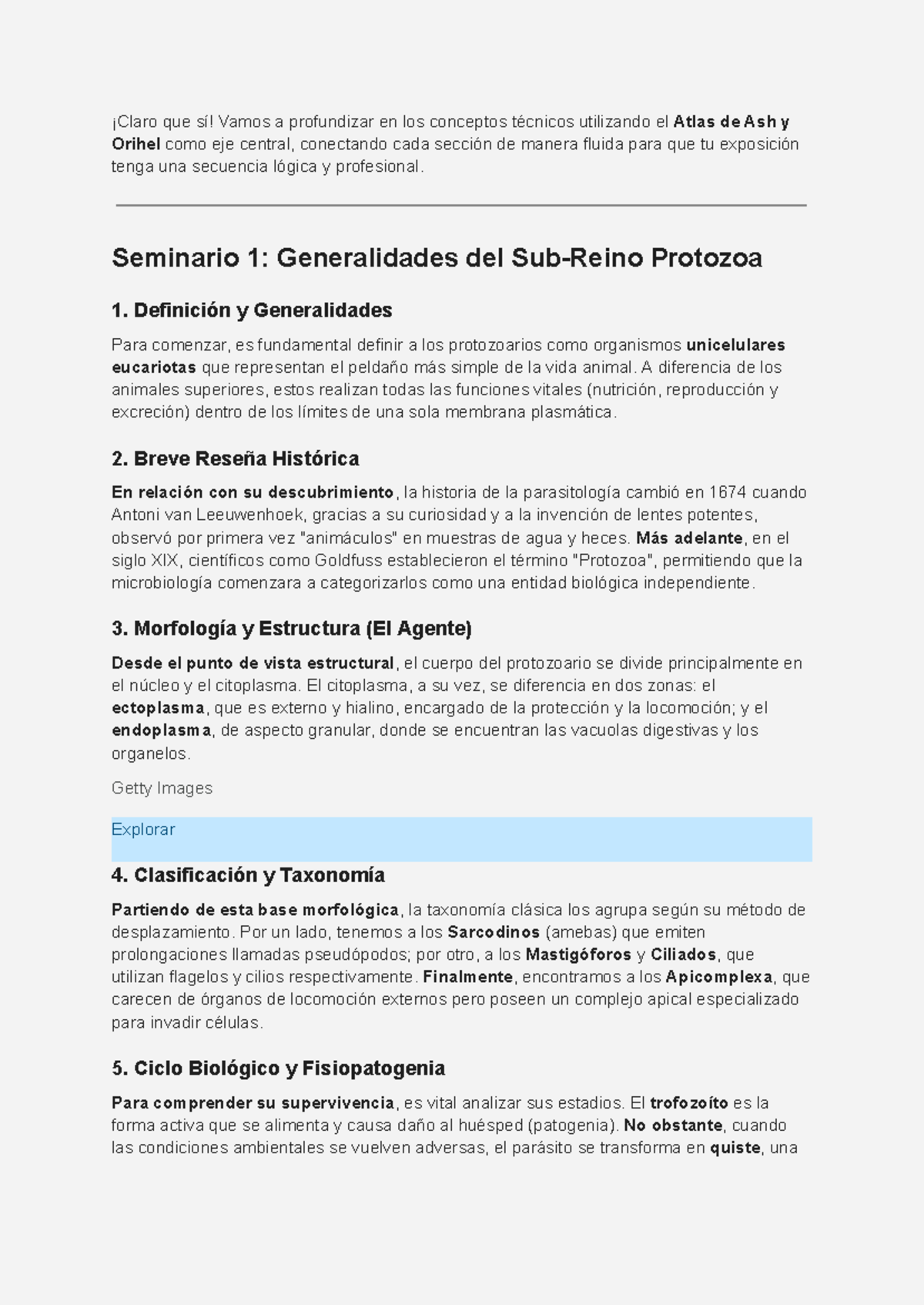 Seminario 1: Generalidades del Protozoa y Entamoebosis (Entamoeba ...