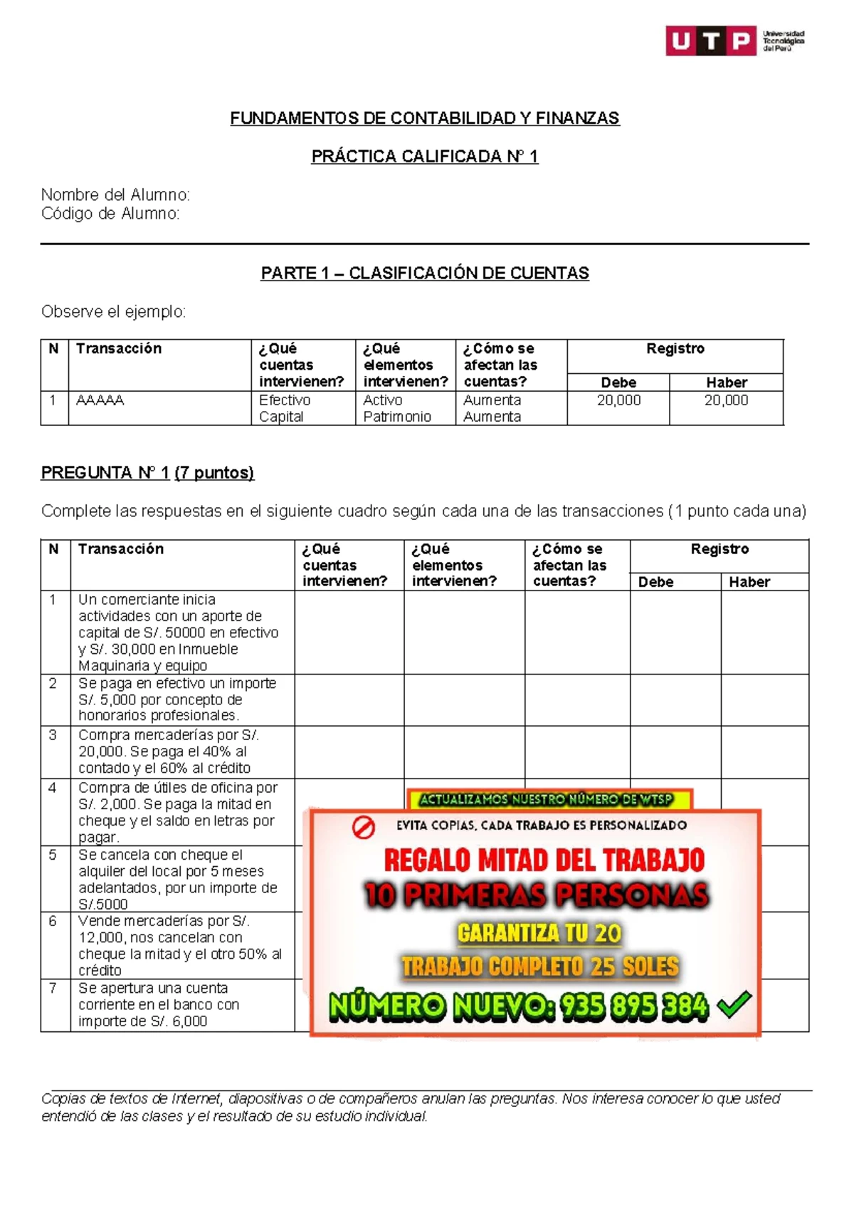 Examen Final - Fundamentos de la contabilidad y finanzas - Studocu