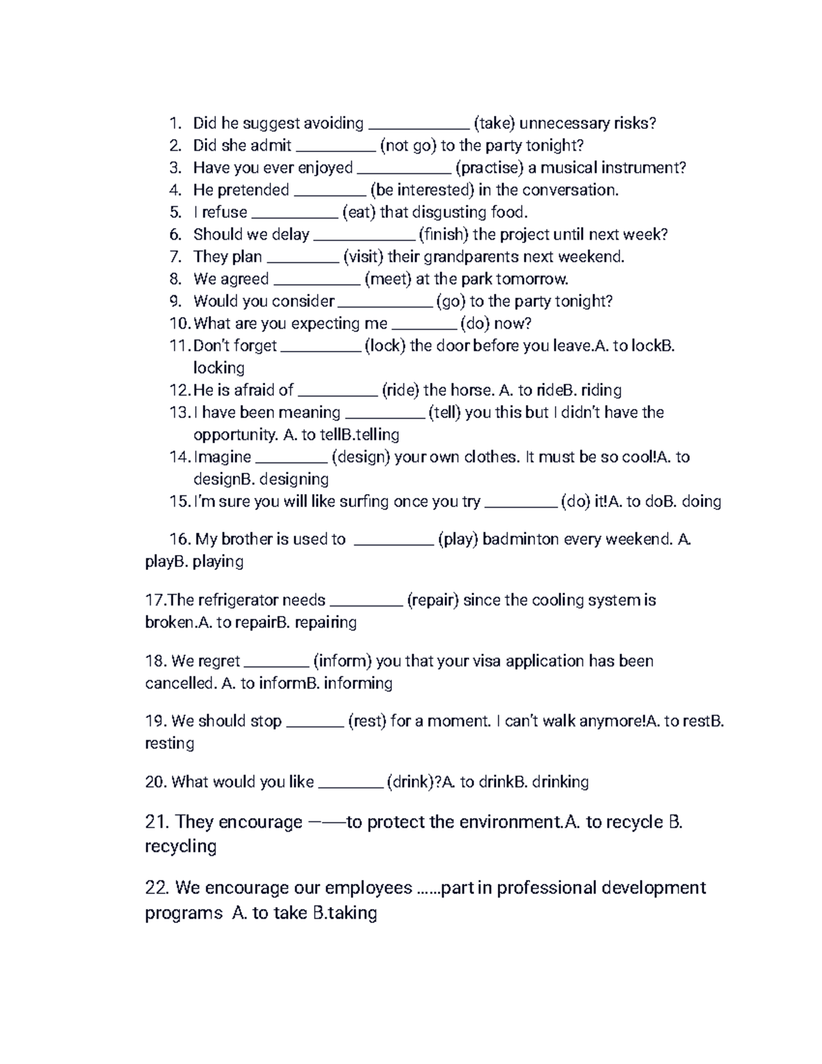QUIZ - Grammar and Usage Practice - Studocu