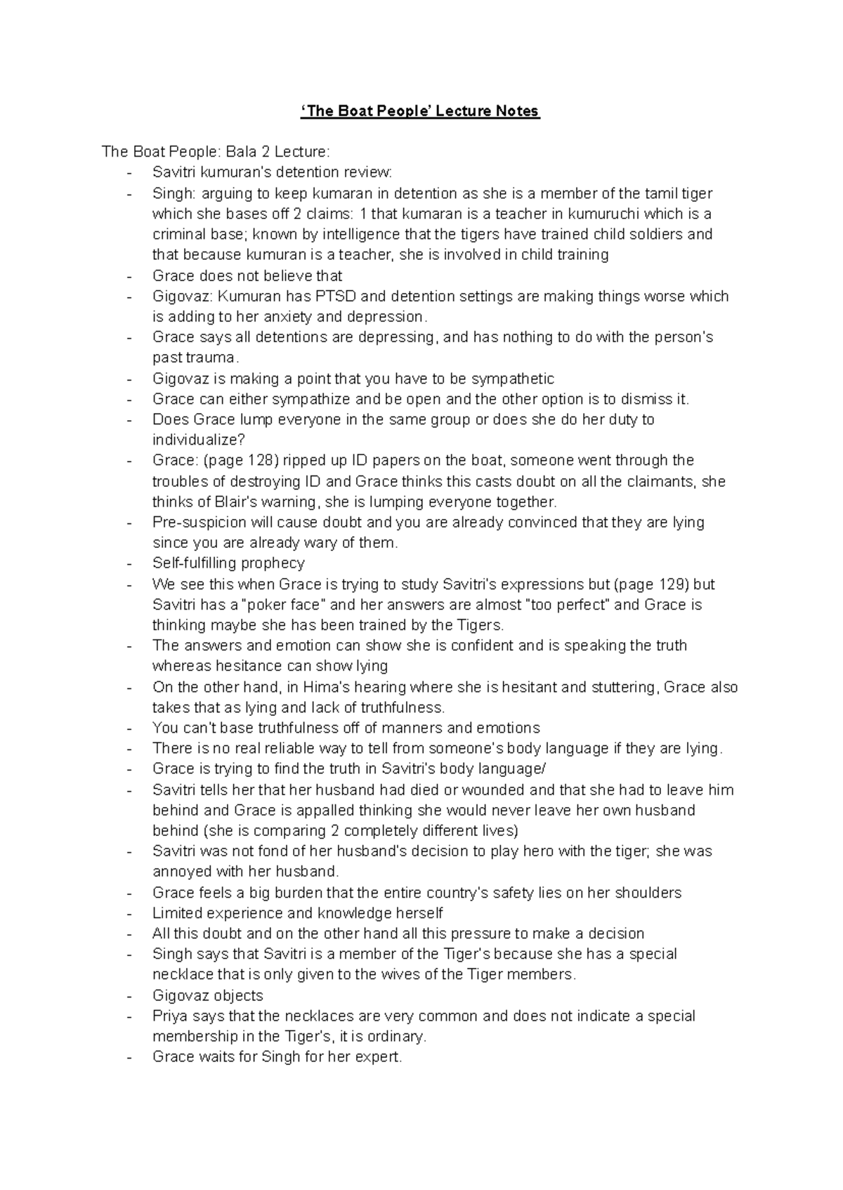 ‘The Boat People’ Lecture Notes - 8The Boat People9 Lecture Notes The ...