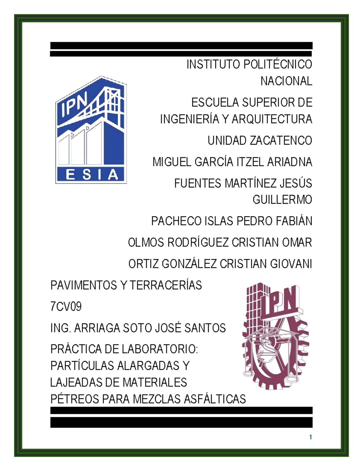 Práctica de Laboratorio 7CV09: Partículas Alargadas y Lajeadas en ...