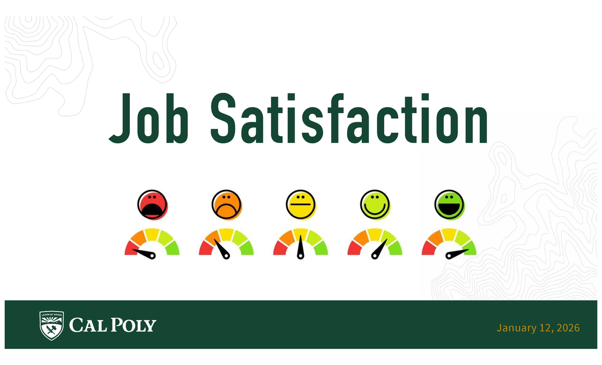 Job Satisfaction Overview: Insights from BUS 387 Winter 2026 - Studocu